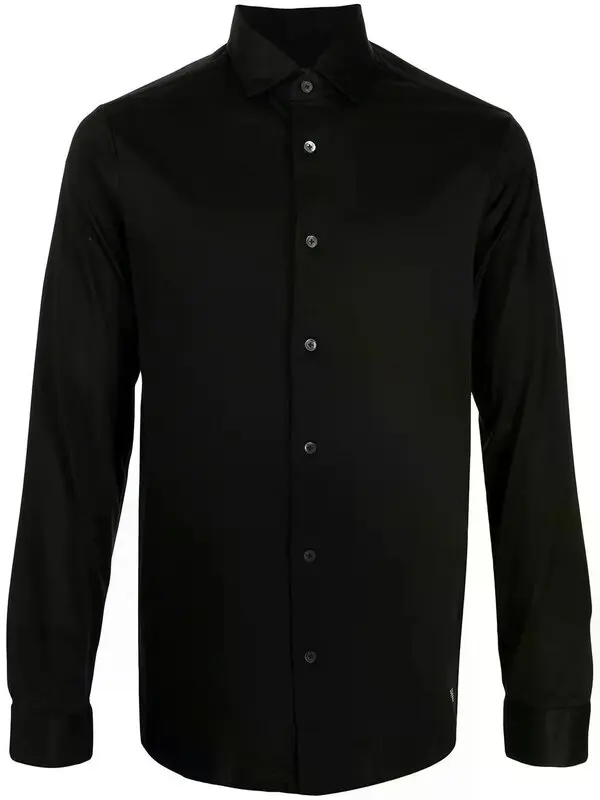 Emporio Armani Lyocell-blend Button-up Shirt