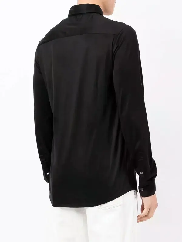 Emporio Armani Lyocell-blend Button-up Shirt