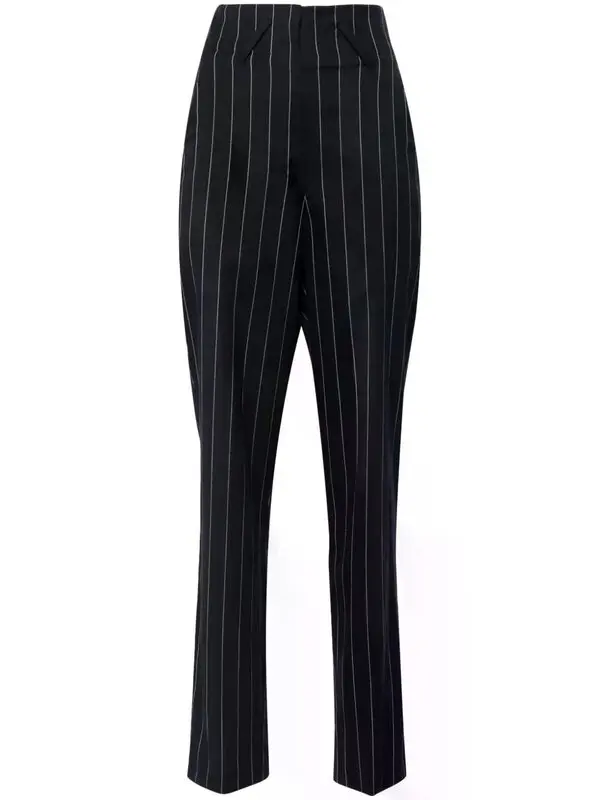 IRO PARIS Horacia Pinstriped Tapered-leg Trousers