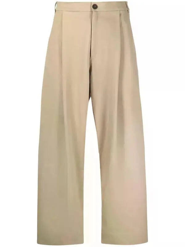 Studio Nicholson Wide-leg High-waisted Trousers - Neutrals