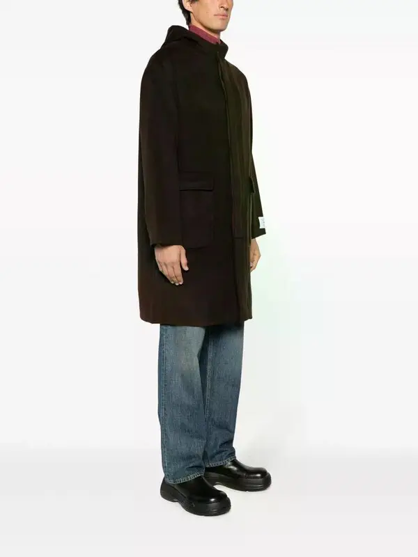 Études Studio Temple Logo-patch Hooded Coat