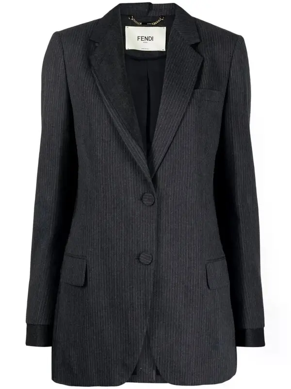 Fendi Pinstripe Wool Blazer