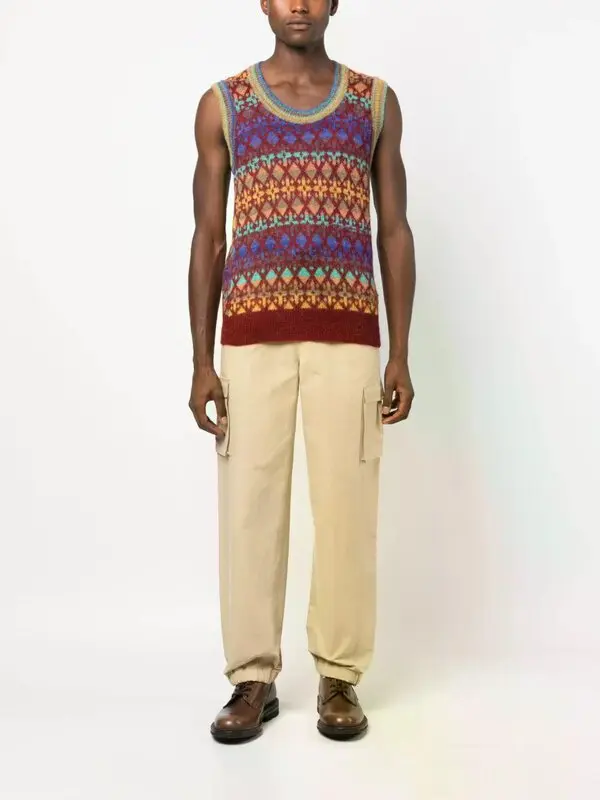 Dsquared2 Jacquard Knit Vest
