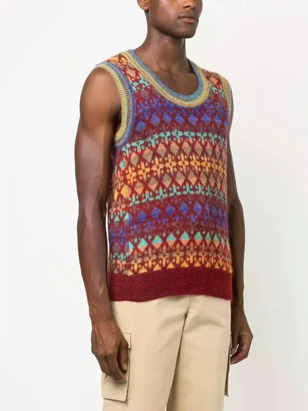 Dsquared2 Jacquard Knit Vest