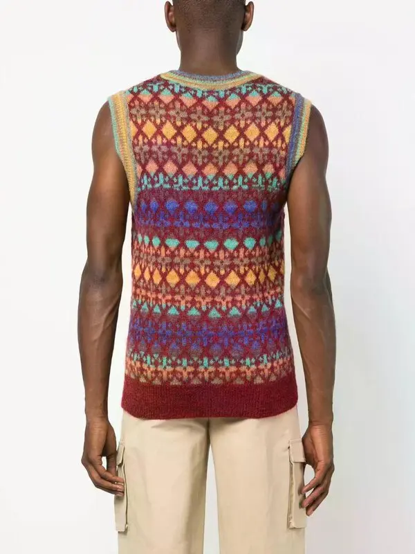 Dsquared2 Jacquard Knit Vest