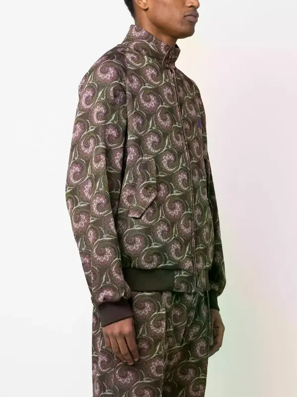 Needles Graphic-pattern Funnel Neck Jacket