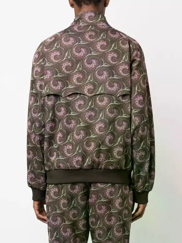 Needles Graphic-pattern Funnel Neck Jacket