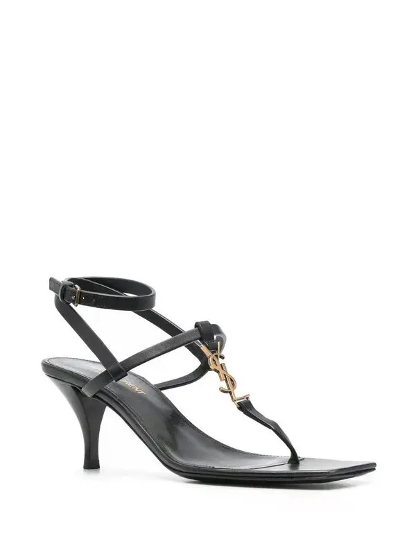 Saint Laurent 60mm Cassandra Leather Sandals