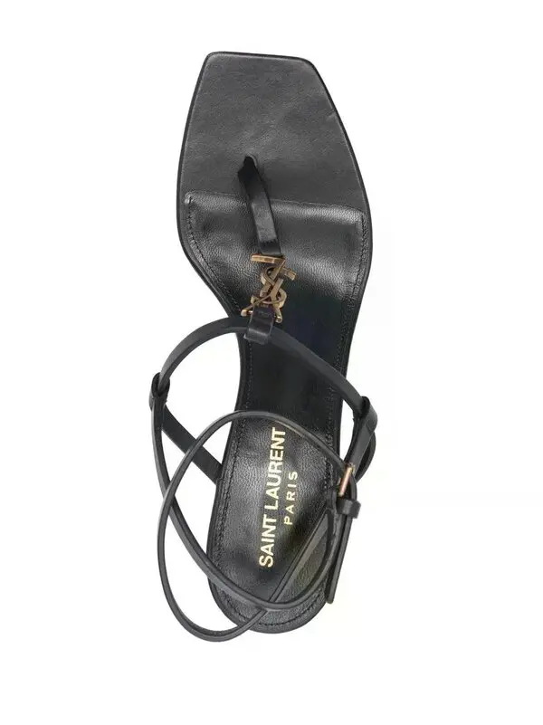 Saint Laurent 60mm Cassandra Leather Sandals