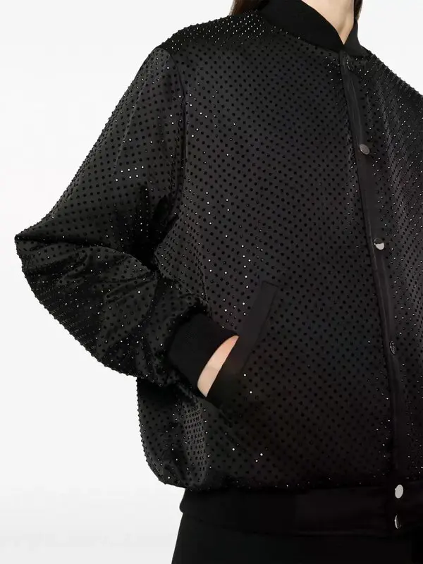 P.a.r.o.s.h Crystal-embellished Bomber Jacket
