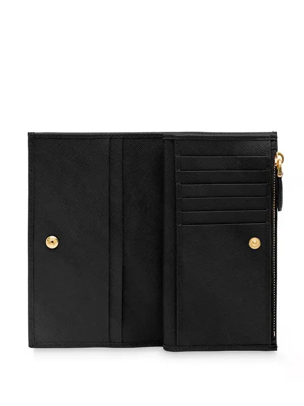 Prada Logo-plaque Zipped Wallet