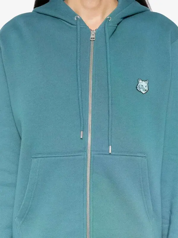 Maison Kitsuné Bold Fox Head Patch Comfort Hooded Jacket - Blue