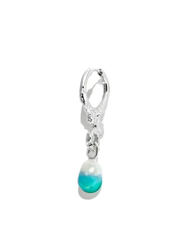 MARIA BLACK Miran Pearl Drop Earring - Silver