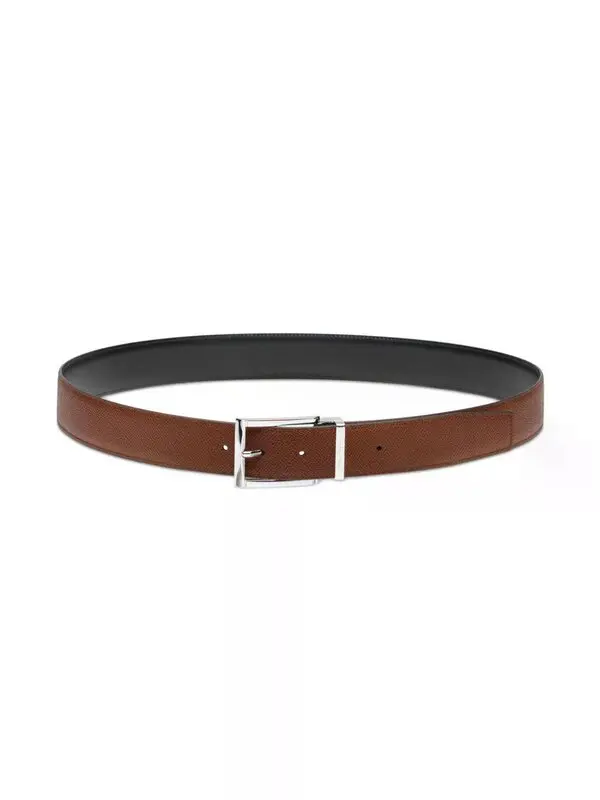 FERRAGAMO Logo-engraved Reversible Belt - Brown