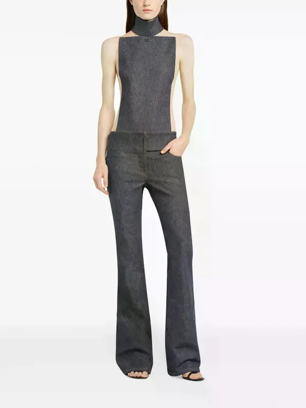 COURREGES Belted Bootcut Jeans