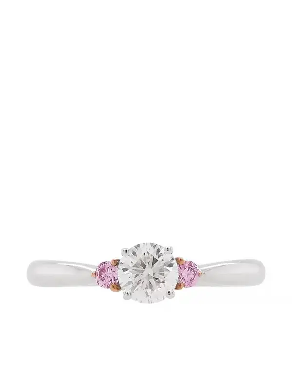 HYT JEWELRY 18k White Gold Diamond Engagement Ring - Silver