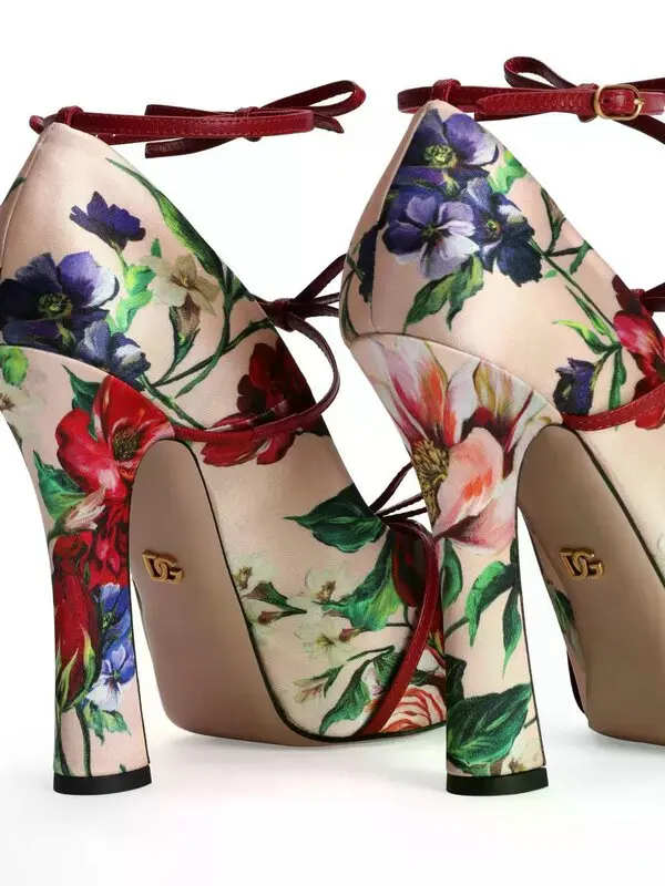 Dolce & Gabbana Floral-print Pumps