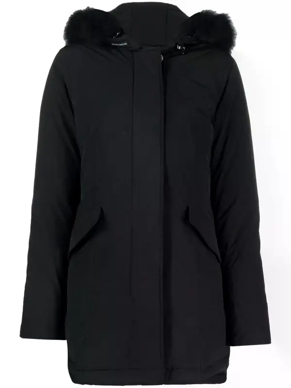 Woolrich Arctic Parka With Goat Fur Trim