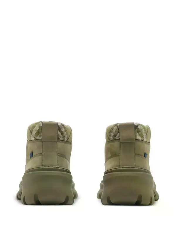 Burberry Equestrian Knight Motif Hiking Boots