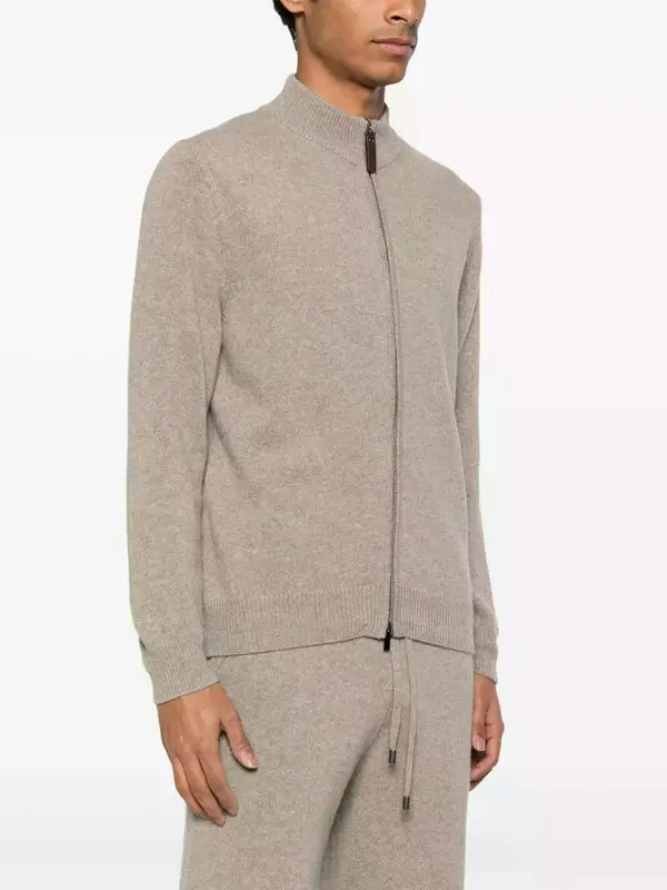 Canali Zip-up Cardigan