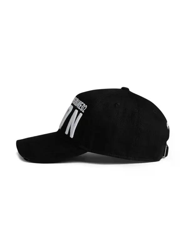 Dsquared2 Logo-embroidered Baseball Cap - Black