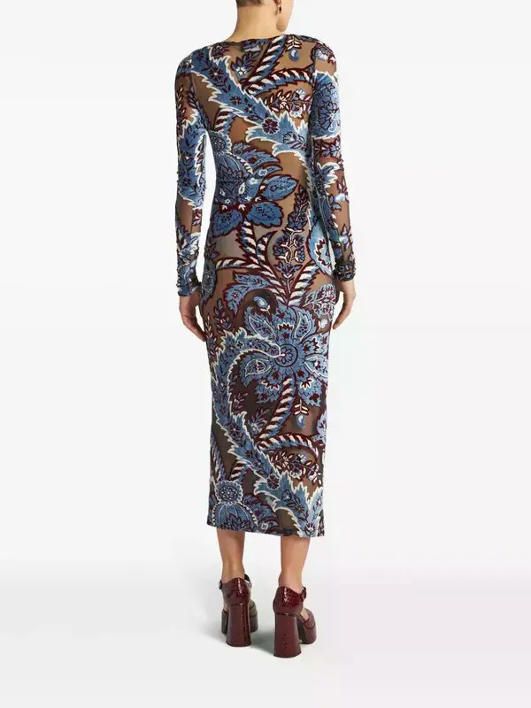 Etro Jacquard Velvet Dress