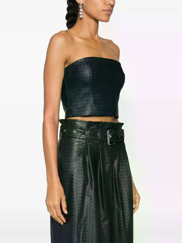ROTATE BY BIRGER CHRISTENSEN Braided Strapless Top