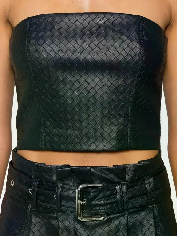 ROTATE BY BIRGER CHRISTENSEN Braided Strapless Top