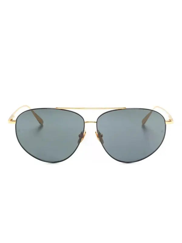 Linda Farrow Gabriel Sunglasses - Gold