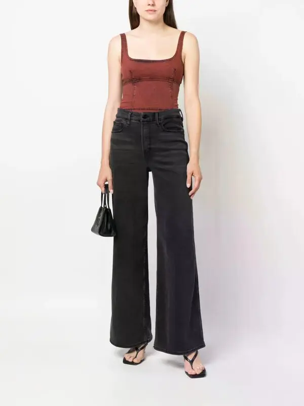 Patrizia Pepe Panelled Sleeveless Denim Top