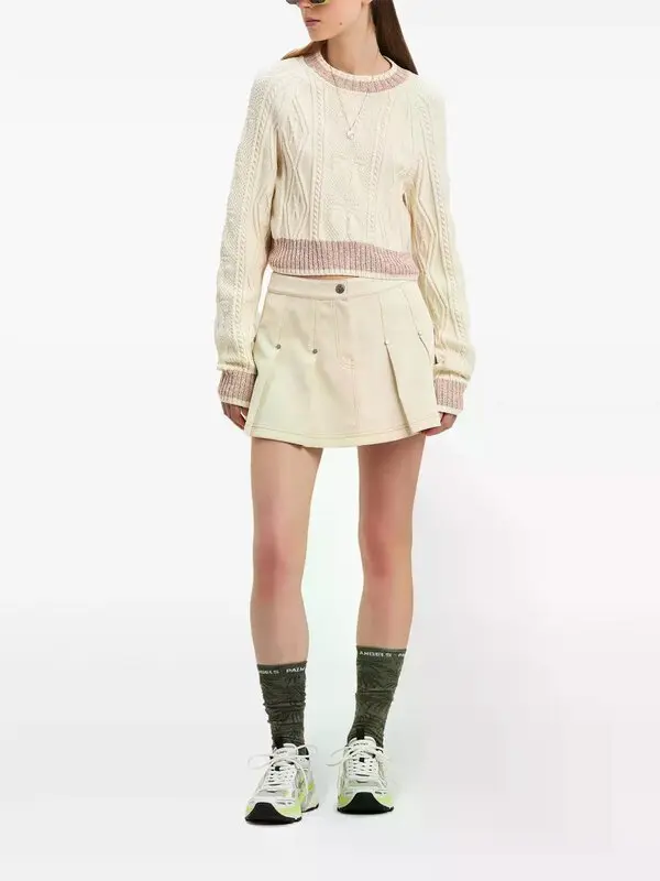 Palm Angels Pleated Mini Skirt