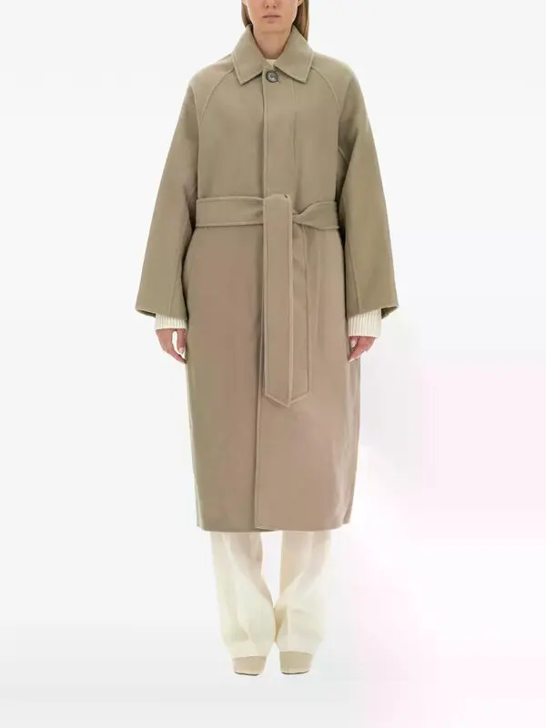 AMI Paris Belted Single-breasted Coat