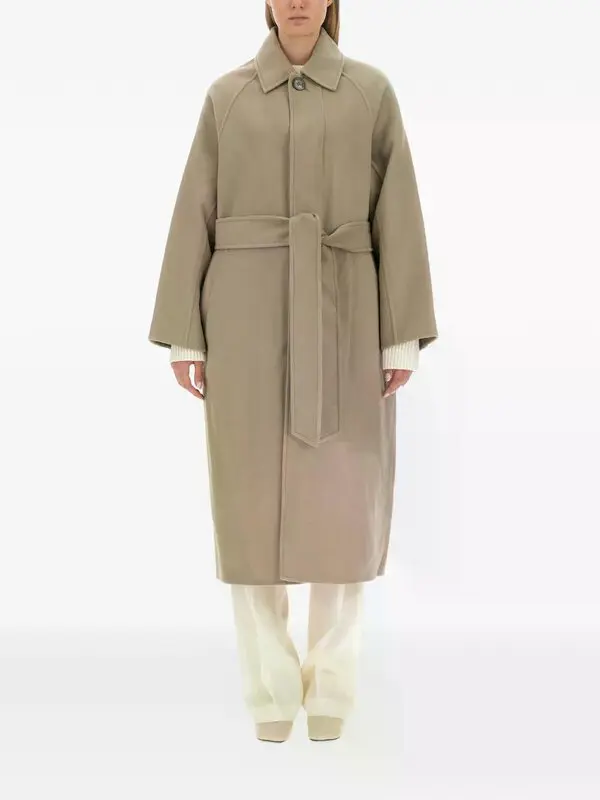 AMI Paris Belted Single-breasted Coat