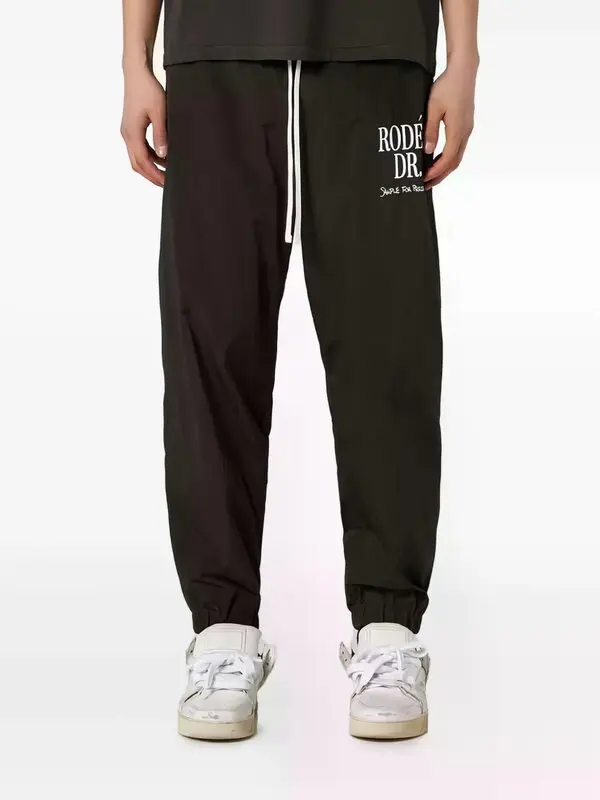 1989 STUDIO Logo-print Track Pants - Black