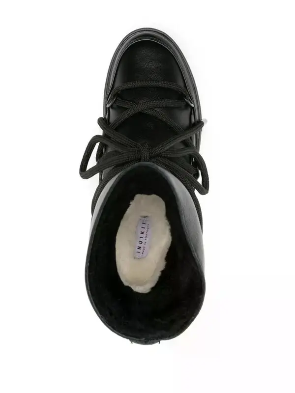 Inuikii Lace-up Leather Ankle Boots