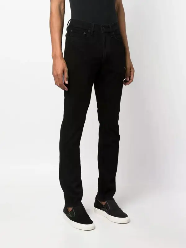 Rag & Bone Mid-rise Slim-cut Jeans - Black