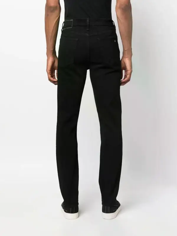 Rag & Bone Mid-rise Slim-cut Jeans - Black