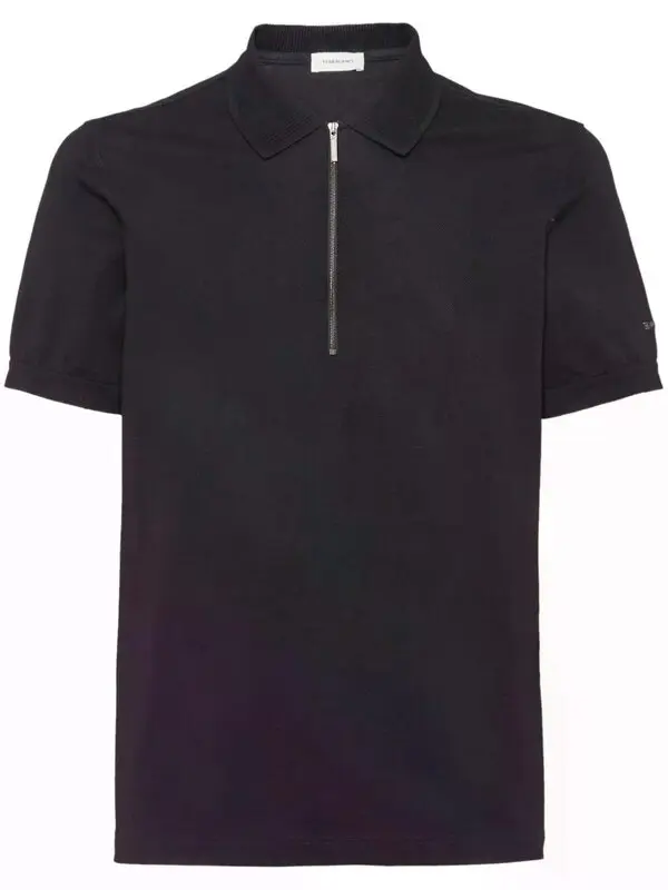 FERRAGAMO Logo-embroidered Cotton Polo Shirt