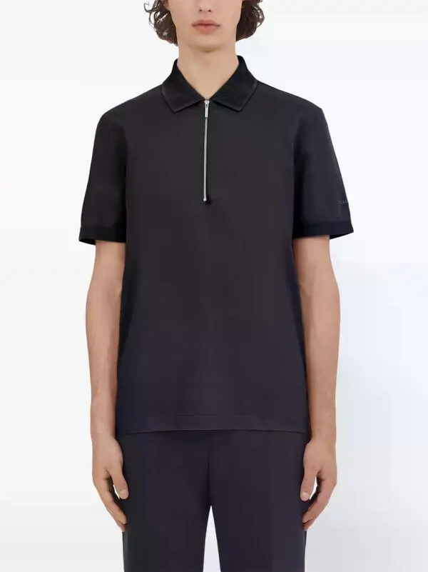 FERRAGAMO Logo-embroidered Cotton Polo Shirt