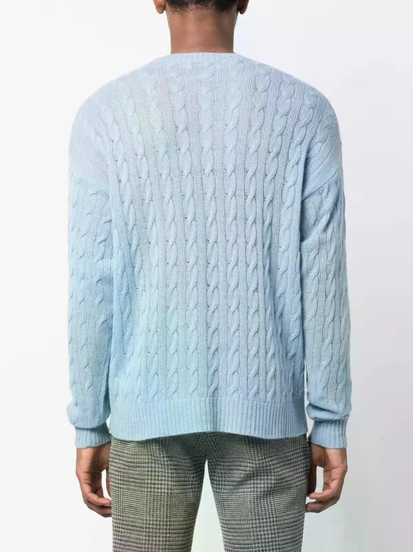 Etro Cashmere Cable-knit Jumper - Blue