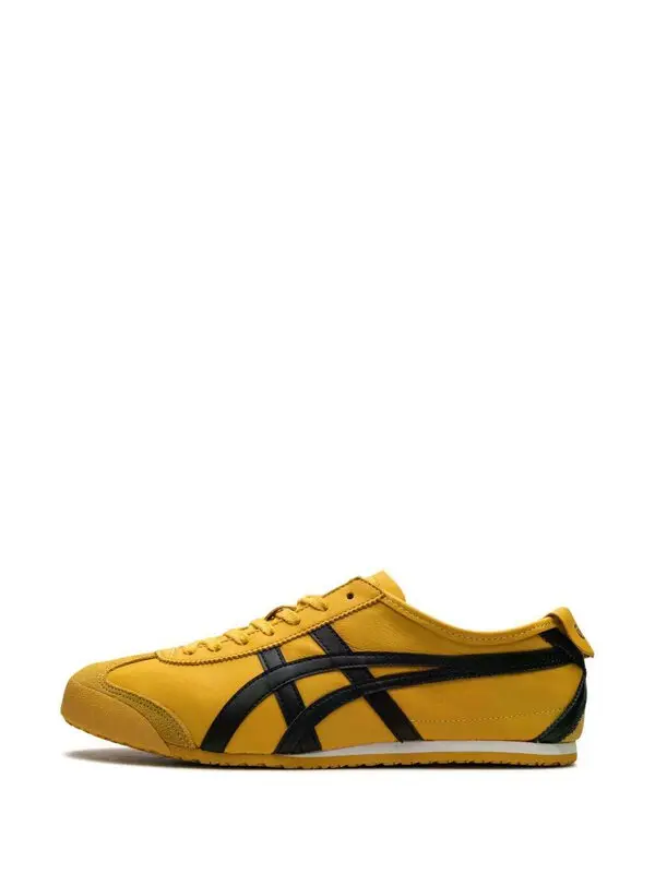 Onitsuka Tiger Mexico 66 Paneled Suede Round Toe Sneakers - Yellow