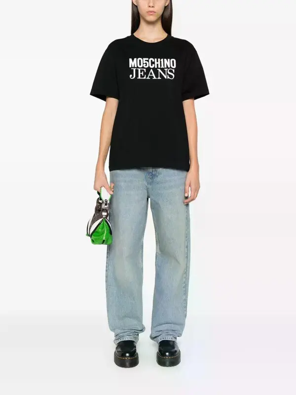 Moschino Logo-patch Straight Leg Jeans