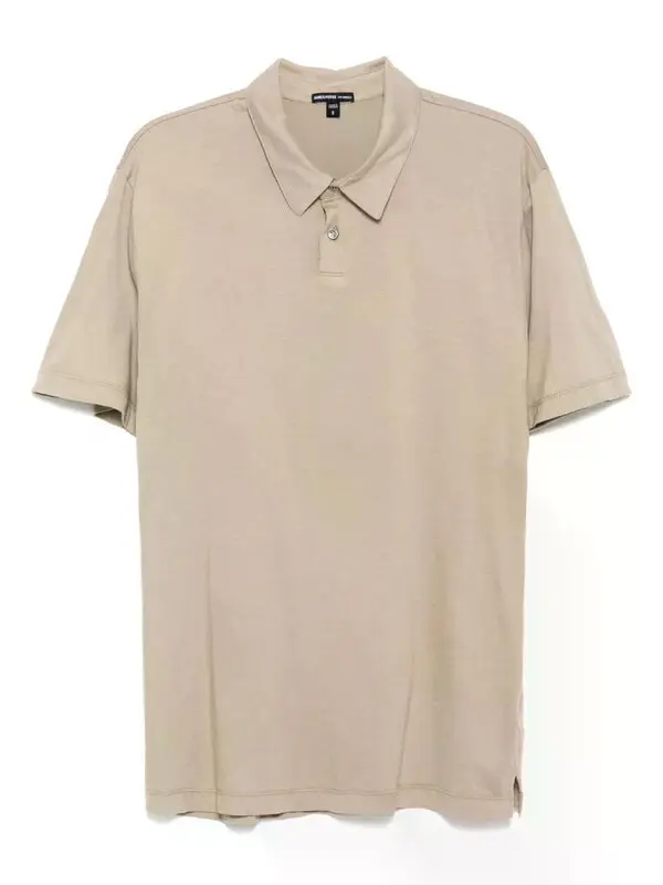 JAMES PERSE Brushed Lotus Polo Shirt - Grey