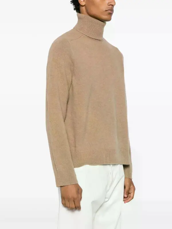 MAISON MARGIELA Roll Neck Wool Jumper - Neutrals