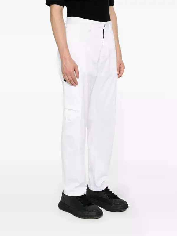 Stone Island Straight-leg Cotton Trousers