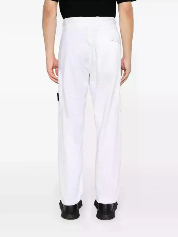 Stone Island Straight-leg Cotton Trousers
