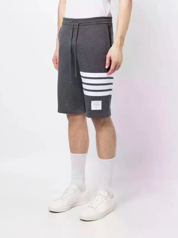 Thom Browne 4-bar Cotton Track Shorts - Grey