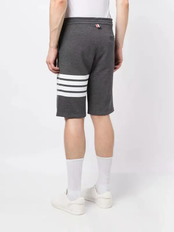 Thom Browne 4-bar Cotton Track Shorts - Grey