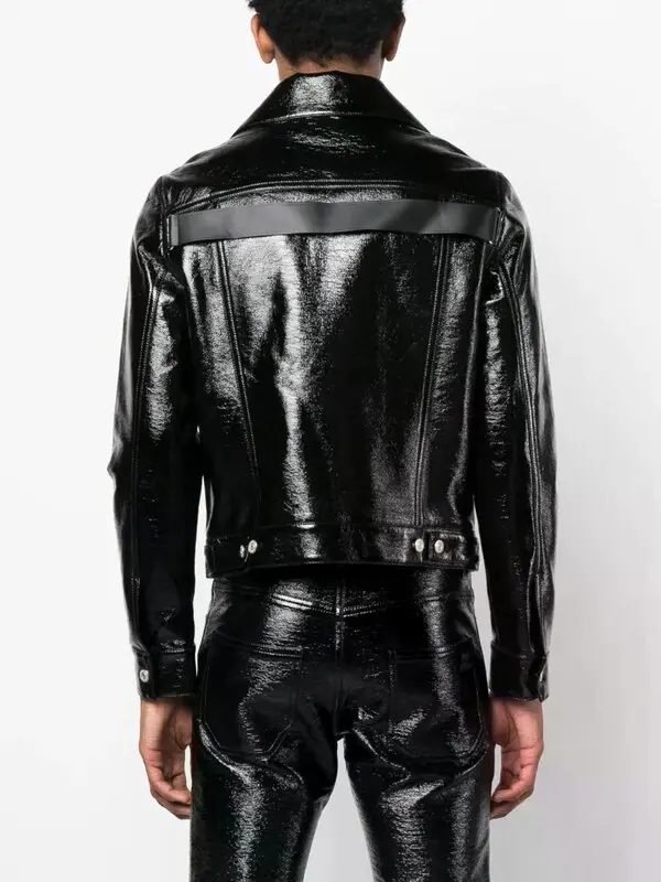 COURREGES High-shine Leather Jacket