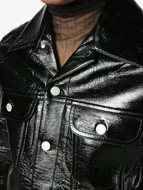 COURREGES High-shine Leather Jacket
